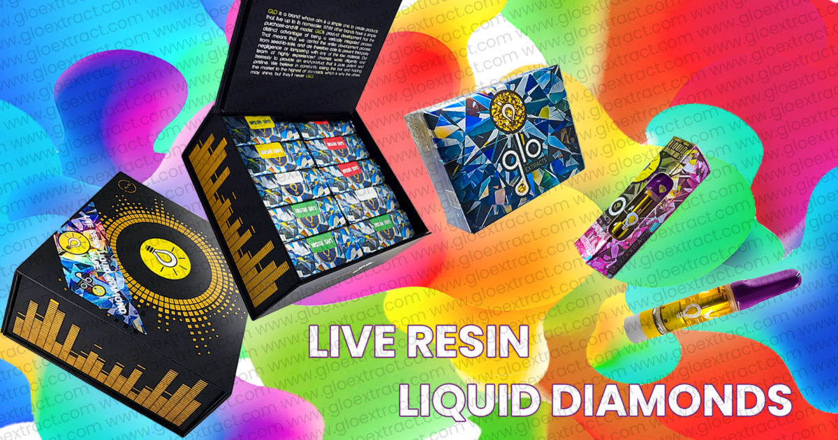 Buy GLO Live Resin Liquid Diamonds Online - Glo Vape Carts